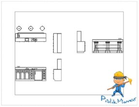 Bar Plan Dwg - in AutoCAD Block (398,35 Kb) Free Download