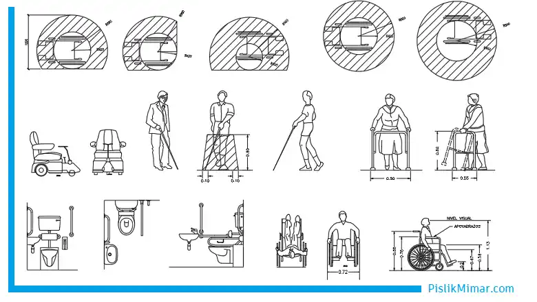 AutoCAD / Disabled Person – DWG